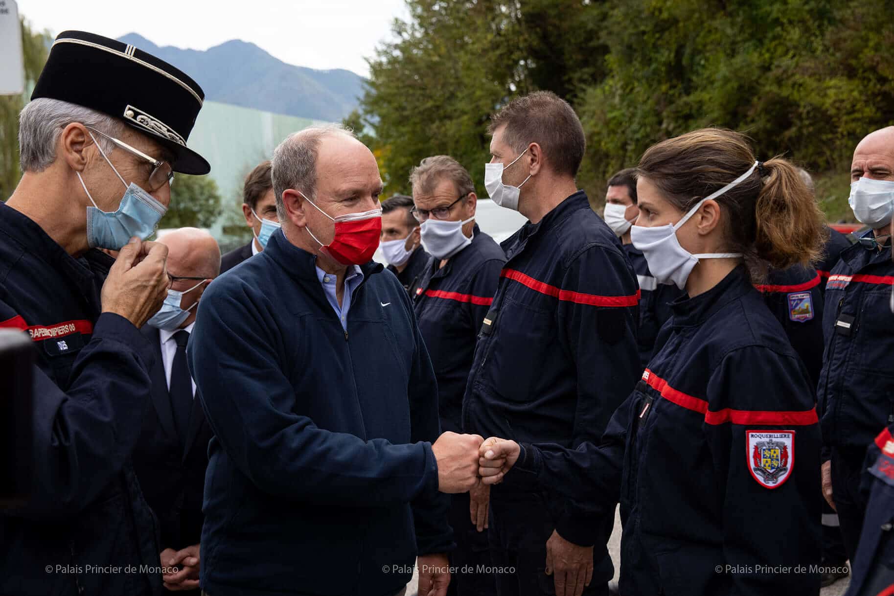In pictures: Prince Albert visits the villages devastated by Storm Alex