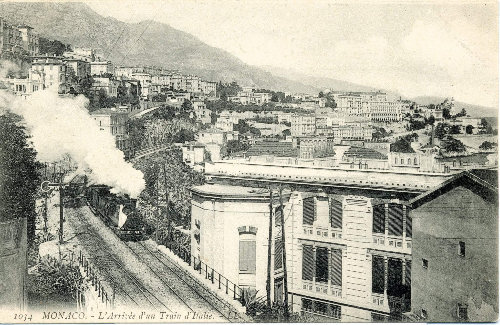 A picture postcard: Monaco-Monte-Carlo station