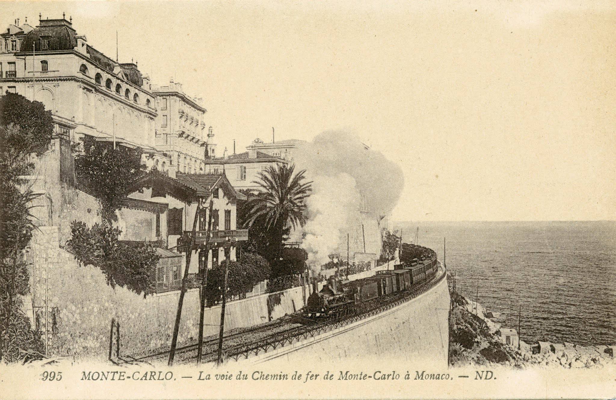 A picture postcard: Monaco-Monte-Carlo station