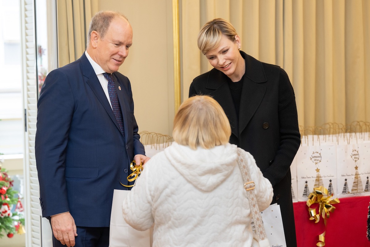Prince Albert II and Princess Charlene give out Monaco Red Cross ...