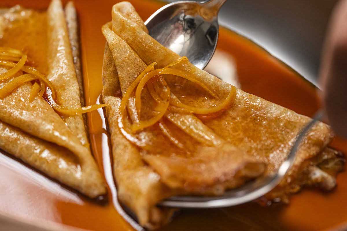 The famous Café de Paris crêpe Suzette recipe