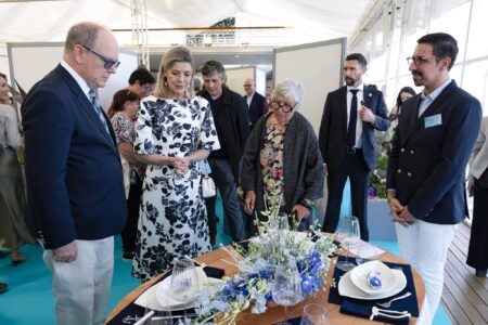 Prince Albert II and Princess Caroline present awards at 55th ...