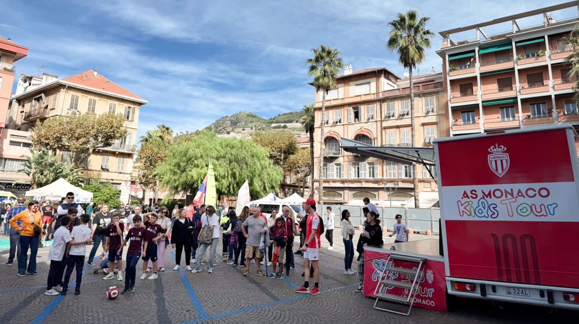 Vintimille célèbre le sport avec l’AS Monaco Kids Tour