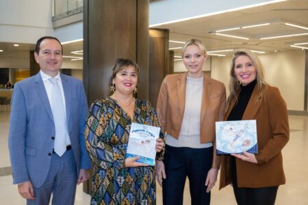 An educational morning with Princess Charlene to prevent drowning