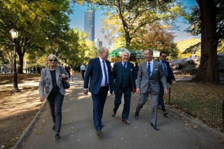 Prince Albert II joins cousins in New York for nostalgic trip