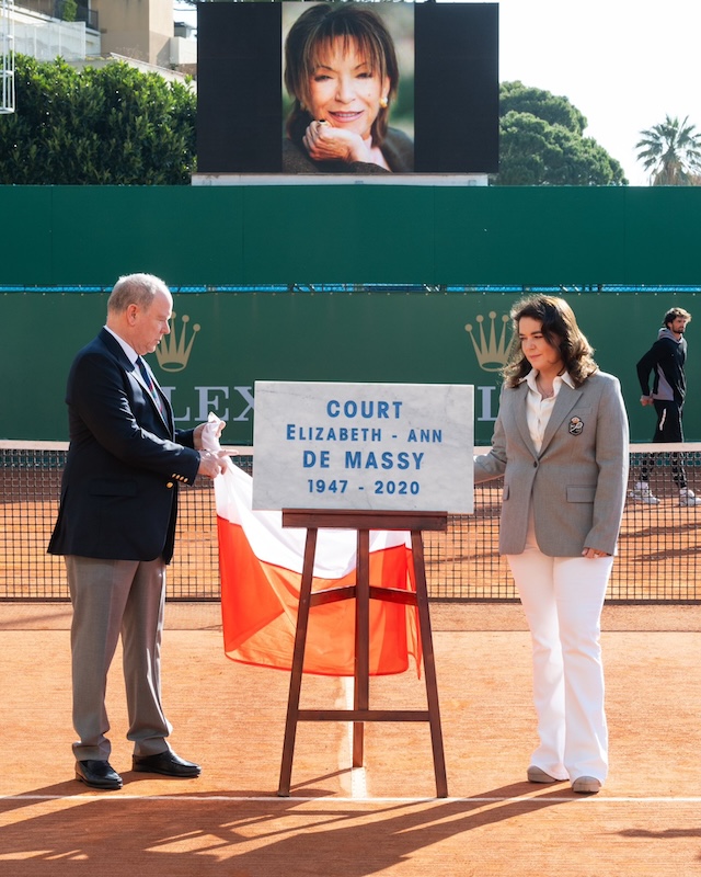 In pictures: Prince Albert II renames former Court n° 2 at Rolex Monte ...