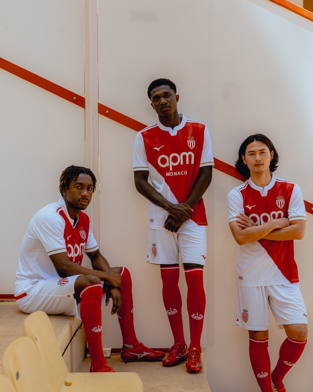 AS Monaco and Mizuno unveil new home kit for the 2025/2026 season