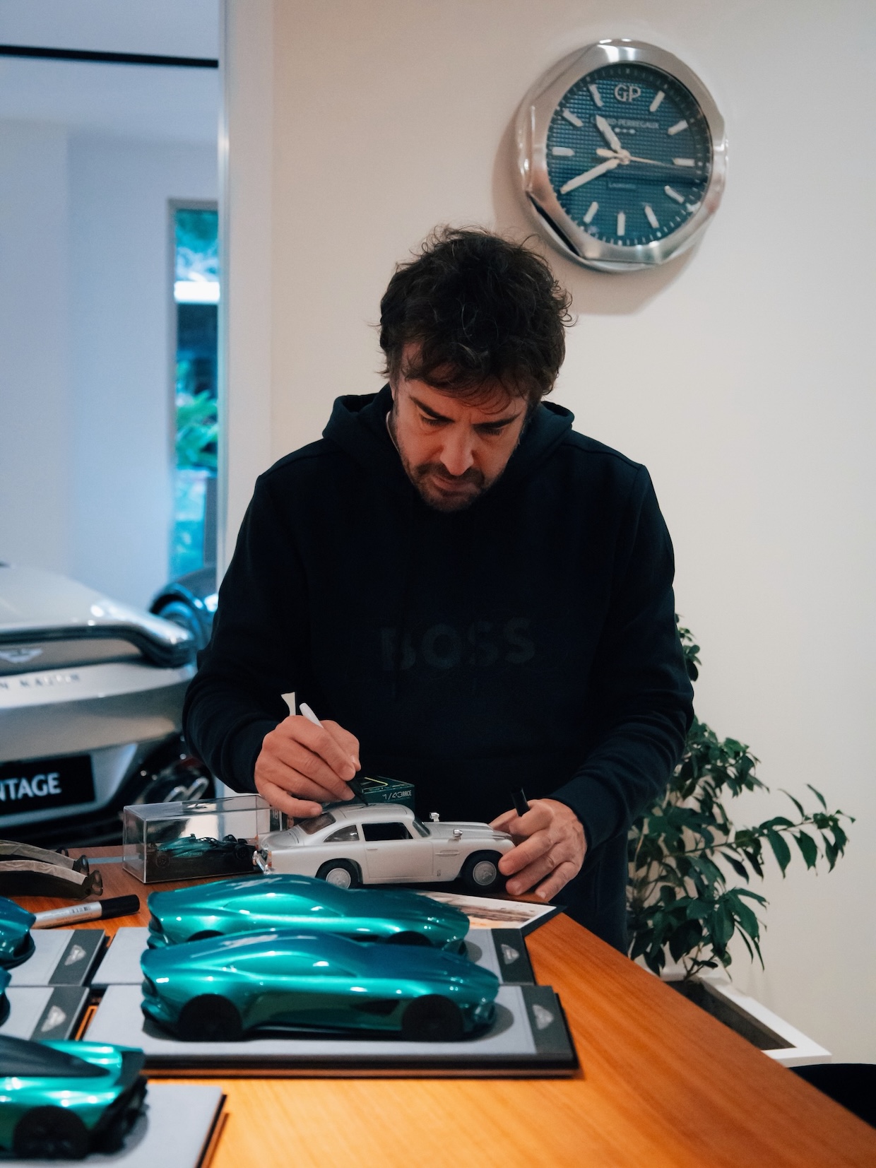 In pictures: Fernando Alonso takes delivery of his new Aston Martin in ...