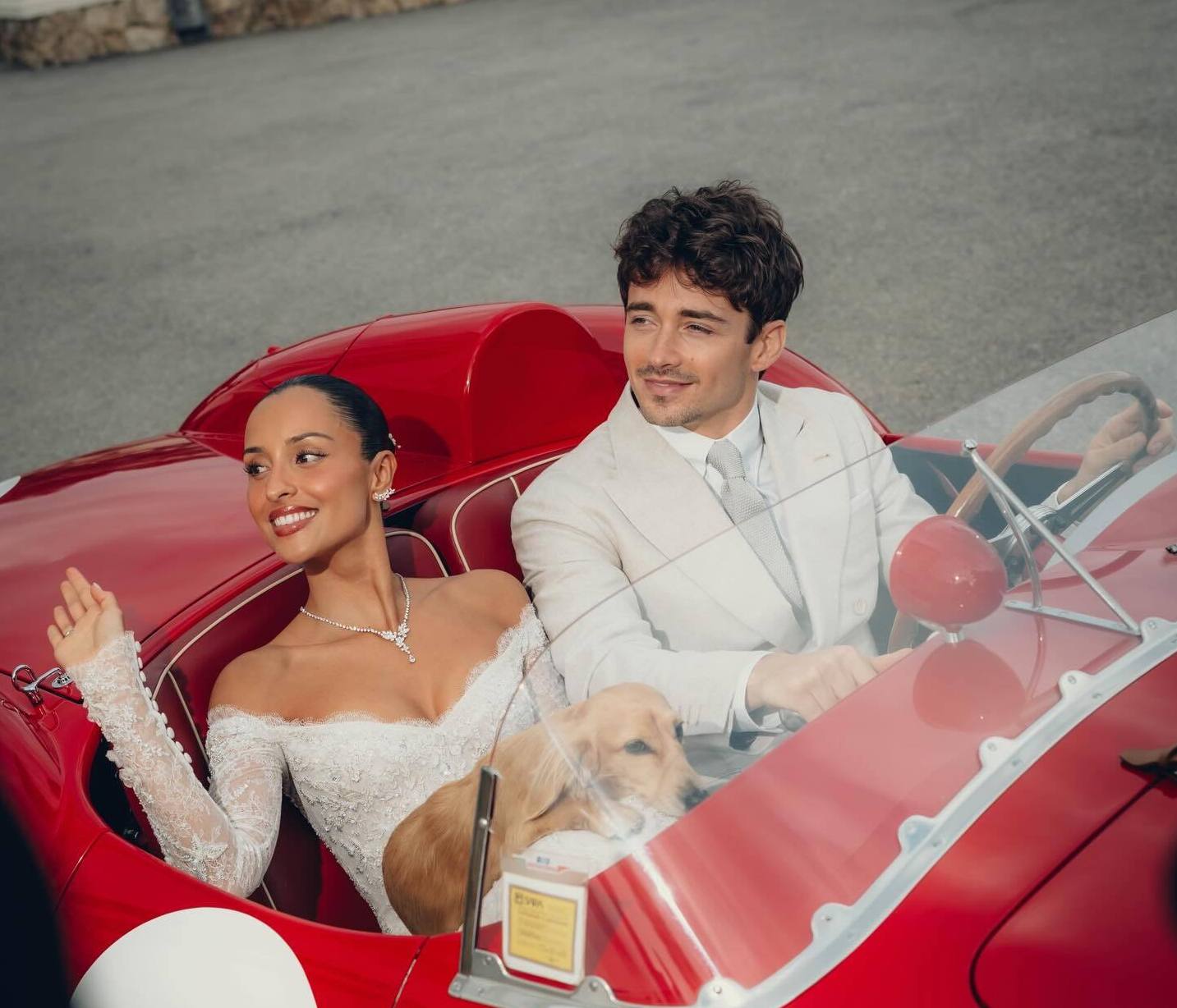 En images : Charles Leclerc dévoile les photos de son mariage civil ...